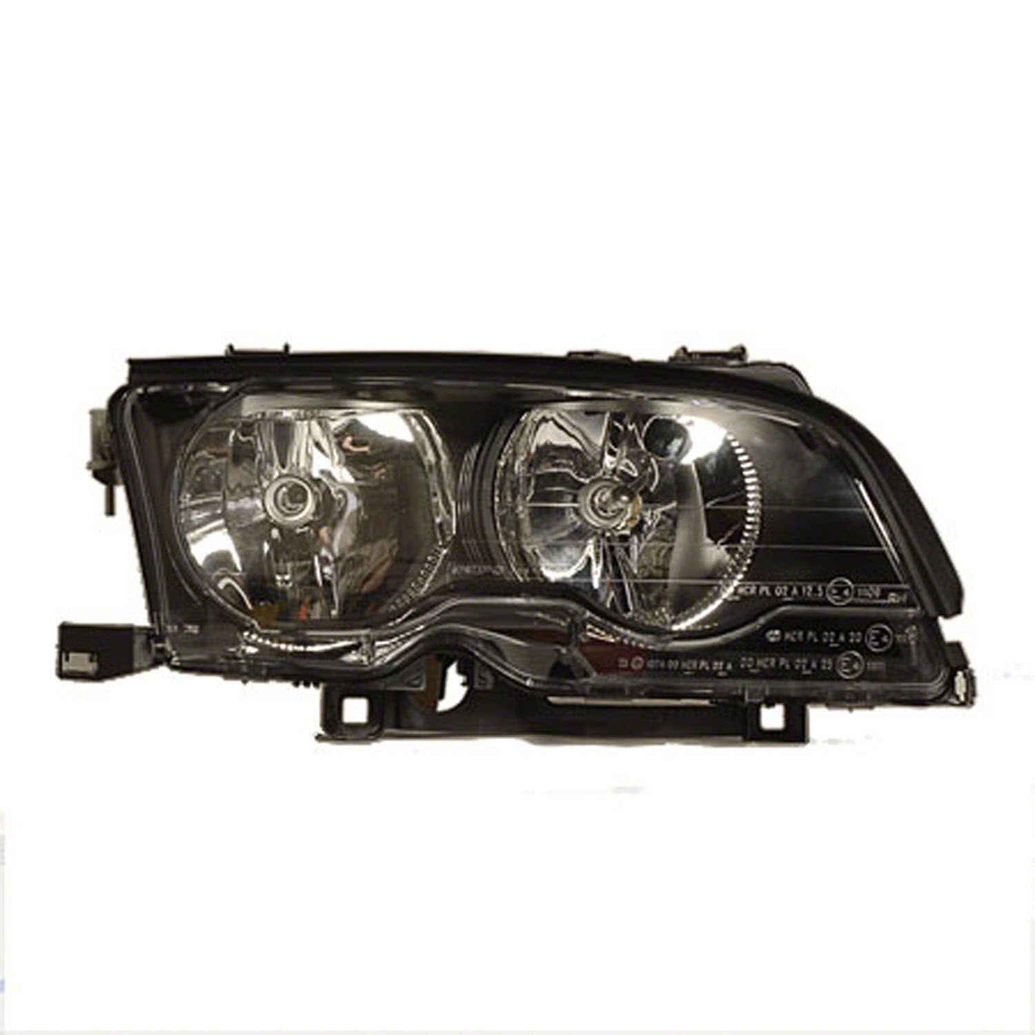 Right Headlamp assy composite 2dr coupe/convert; w/halogen lamps; to 3/ ...
