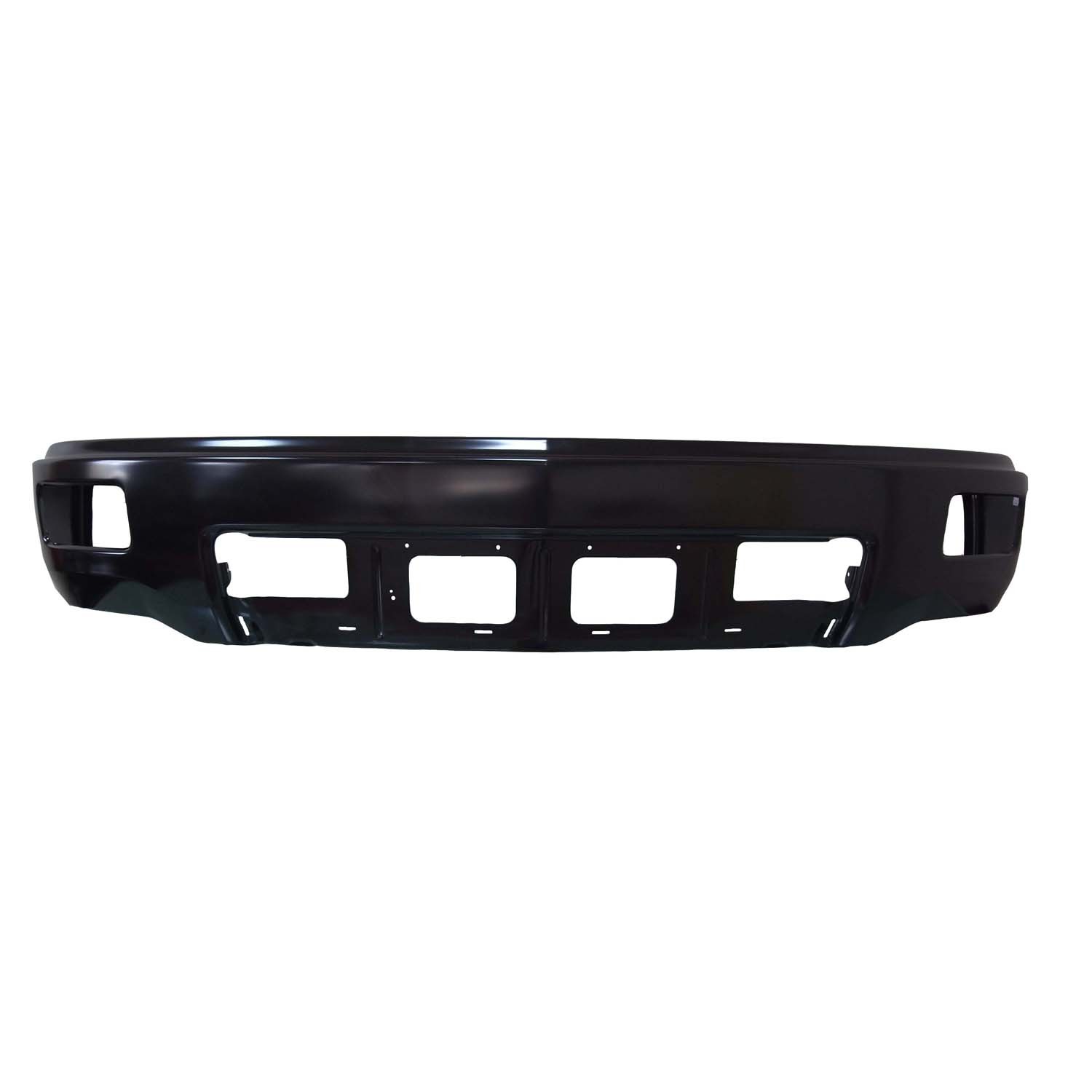 Front bumper face bar w/Fog Lamps; w/o Parking Aid Sensors; Black ...