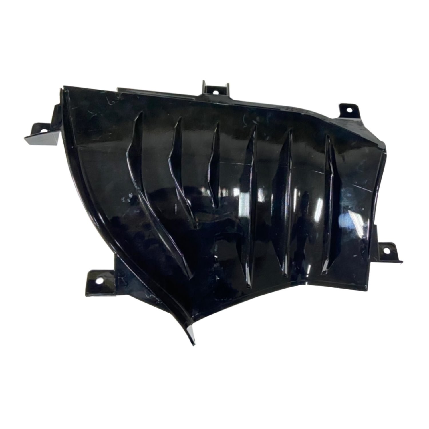Right Front bumper cover support w/Park Assist; Support/Air Duct; Black ...