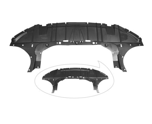Lower engine cover 1.6L TURBO|2.0L TURBO; Front – GMC TERRAIN 2018-2022 ...