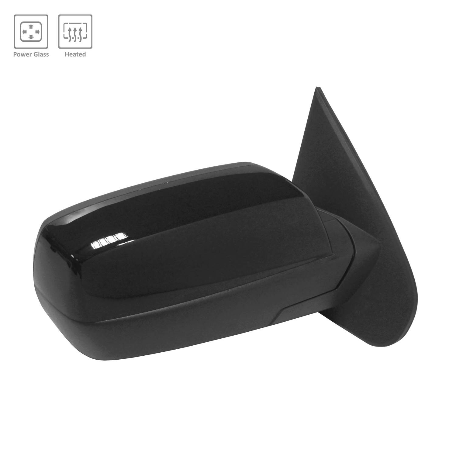 Right Mirror outside rear view Std Type; Power; Heated; Man-Fold; w ...
