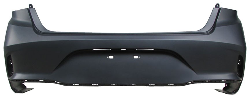 Rear Bumper Cover W/O Rear Object Sensors; Primed – HYUNDAI SONATA 2018 ...