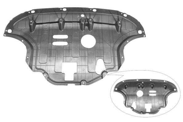 Lower engine cover 2.0L; Front – KIA SOUL 2020-2021 – Fordon
