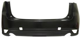 Rear Bumper Cover W/O Park Assist; W/Textured Lower; Primed CAPA ...