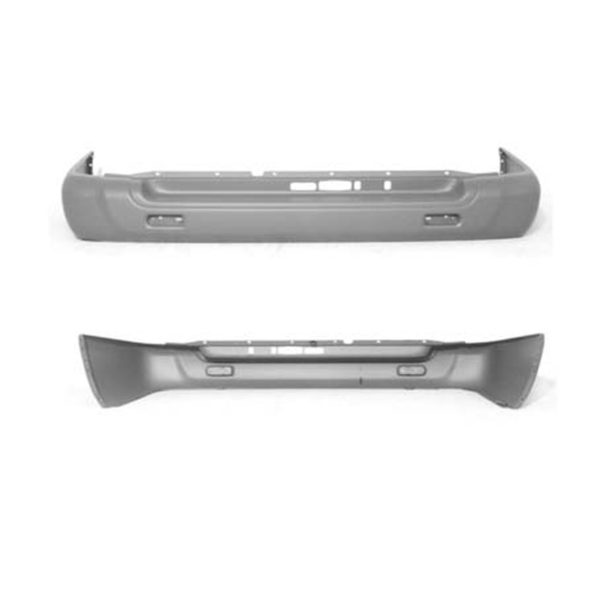 Rear bumper cover w/spare tire carrier; from 12/98; prime – NISSAN ...