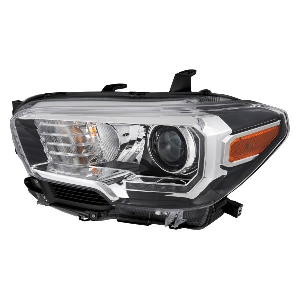 Left Headlamp assy composite Halogen; w/LED DRL; w/Fog Lamps; Black ...