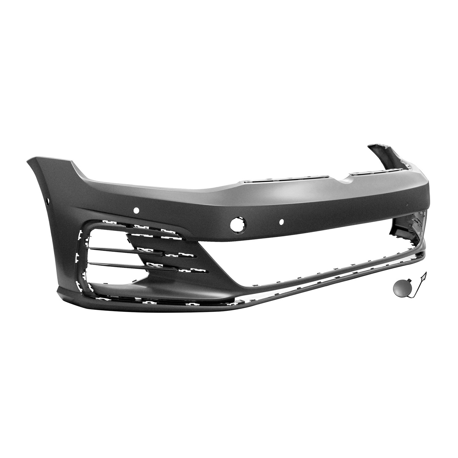 Front bumper cover w/o Headlamp Washers; w/Parking Aid Sensors; w ...