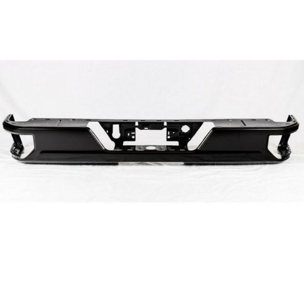 Rear bumper assembly Single Exh; w/Blind Spot Module; Chrome ...