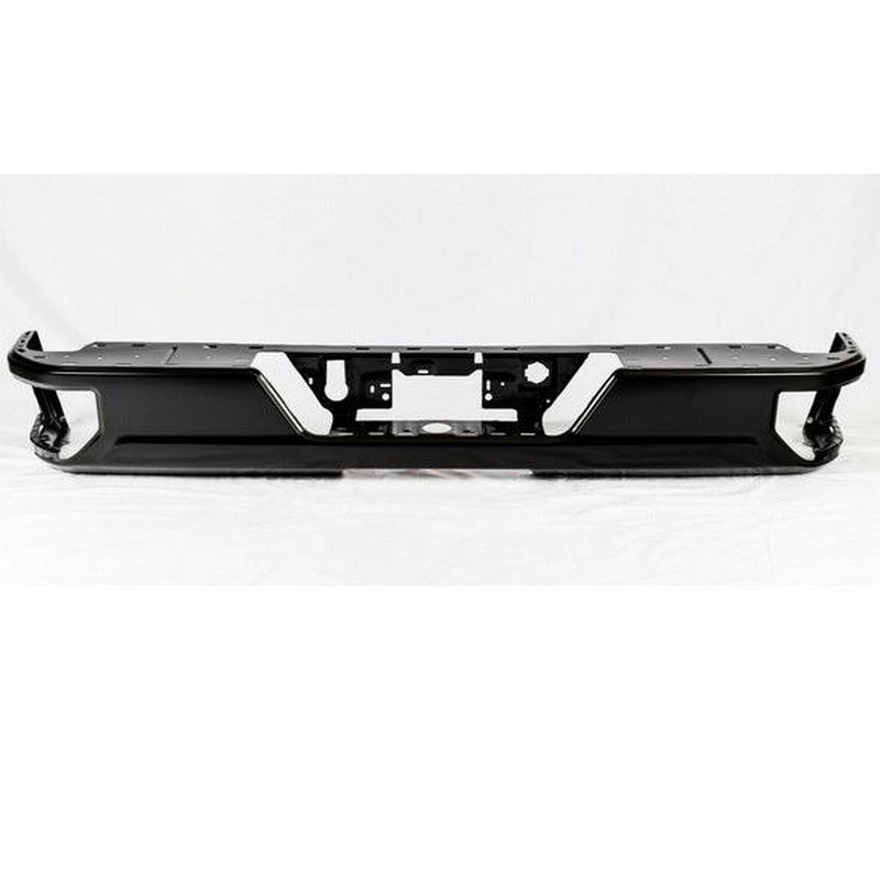 Rear bumper assembly Single Exh; w/Blind Spot Module; Chrome ...