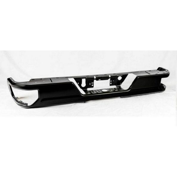Rear bumper assembly Single Exh; w/Blind Spot Module; Chrome ...