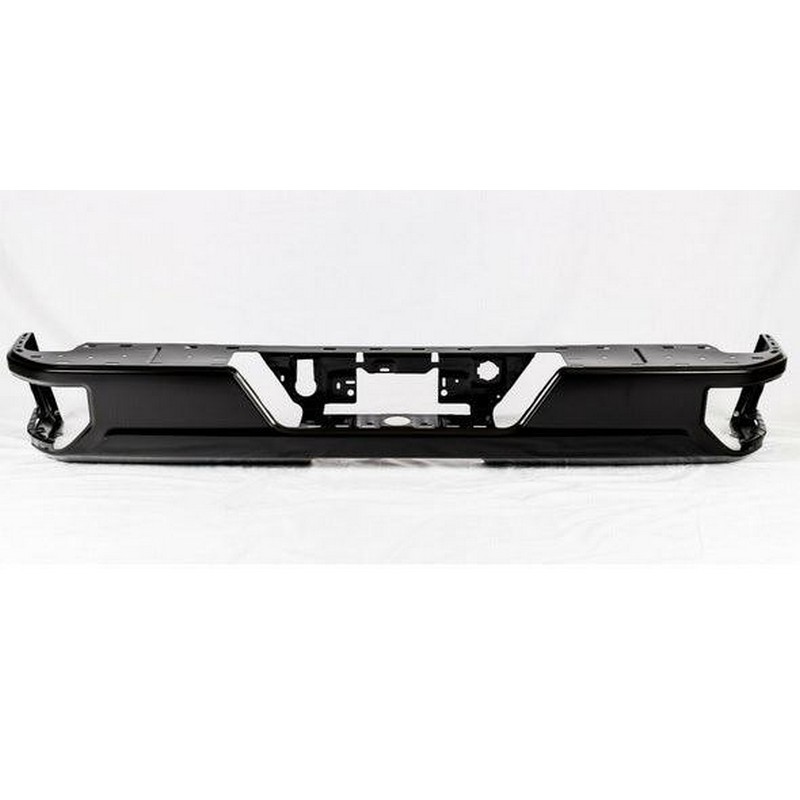 Rear bumper assembly Dual Exh; w/Blind Spot Module; Chrome – CHEVROLET ...