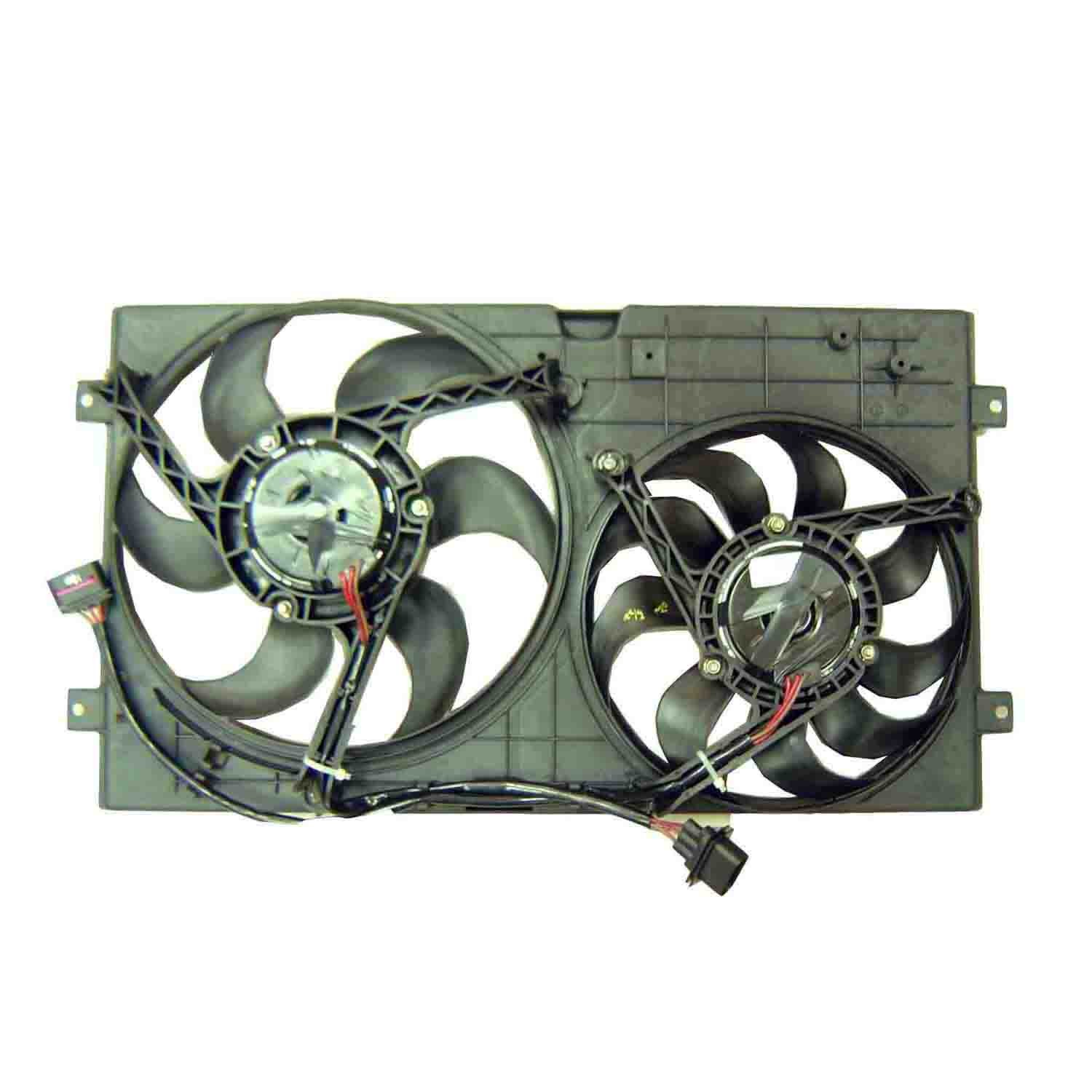 Radiator cooling fan assy 2.0L; Motor/Blade/Shroud Dual Fan Assy ...