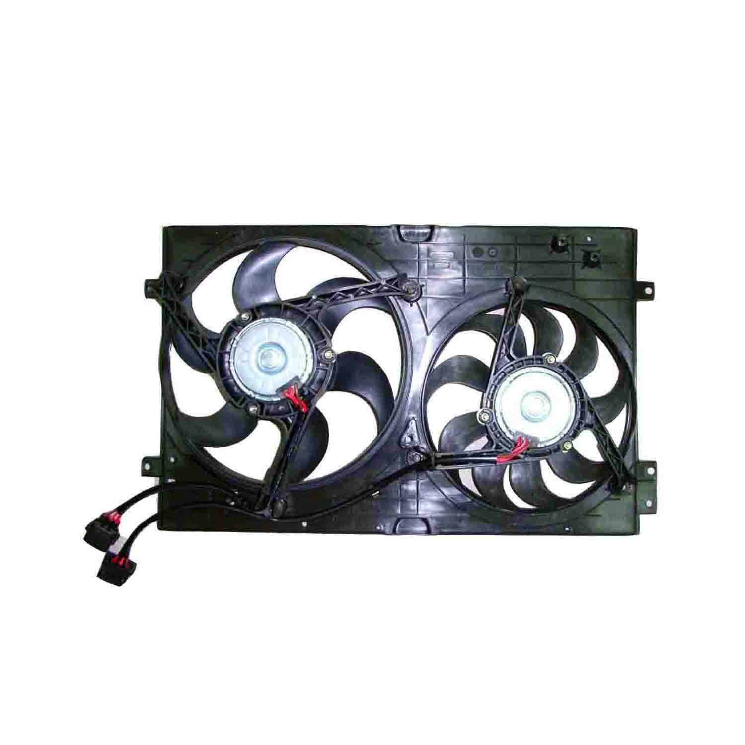 Radiator cooling fan assy Type 4; dual fan assembly; w/1.9L engine; w ...