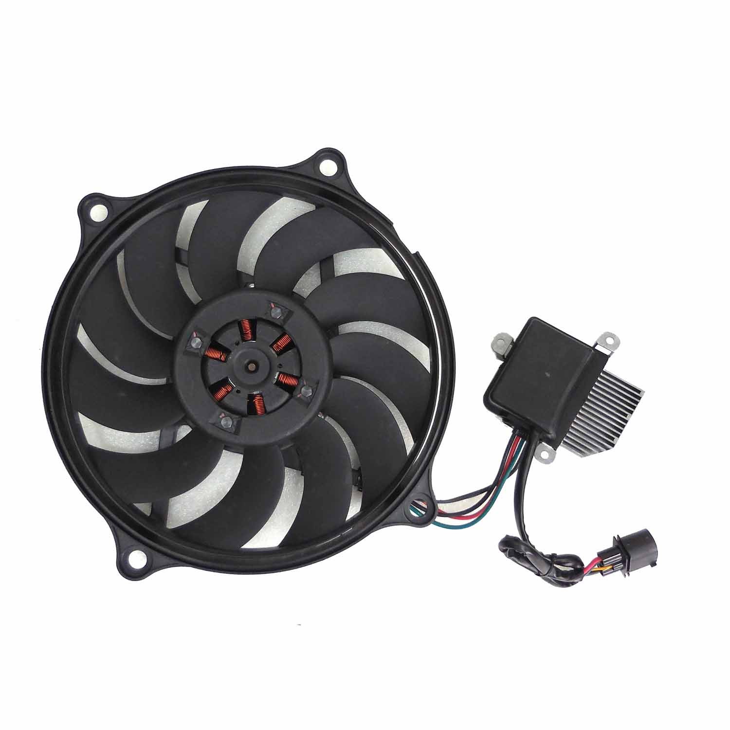 Radiator cooling fan assy 2.5L; Motor/Blade/Shroud Assy – VOLKSWAGEN ...