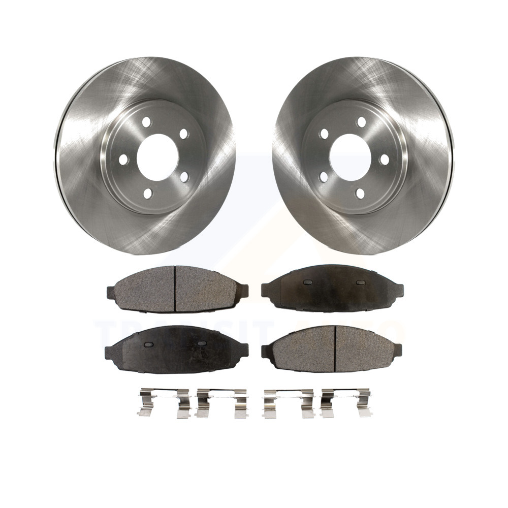 Front Brake Rotor & Ceramic Pad Kit For Ford Crown Victoria Mercury ...
