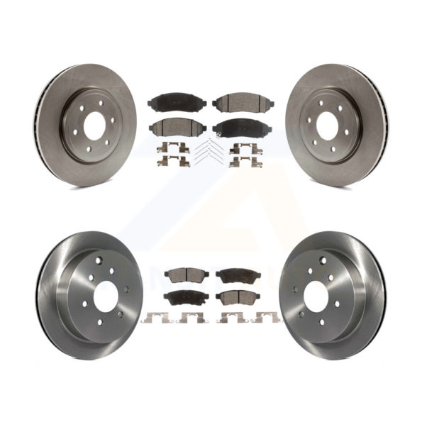 Front Rear Disc Brake Rotor And Ceramic Pad Kit For Nissan Frontier ...