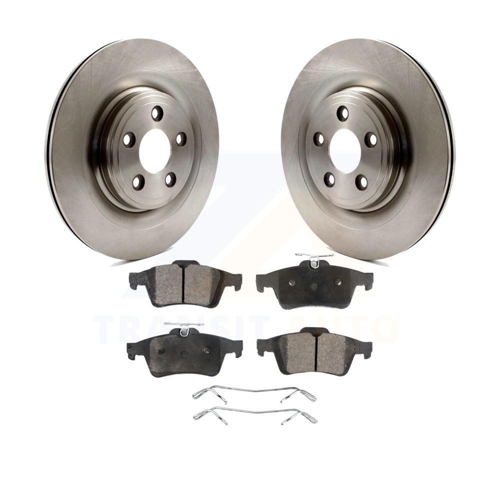 Rear Brake Rotor Ceramic Pad Kit For Jaguar XF XJ XK S-Type XJ8 Vanden ...