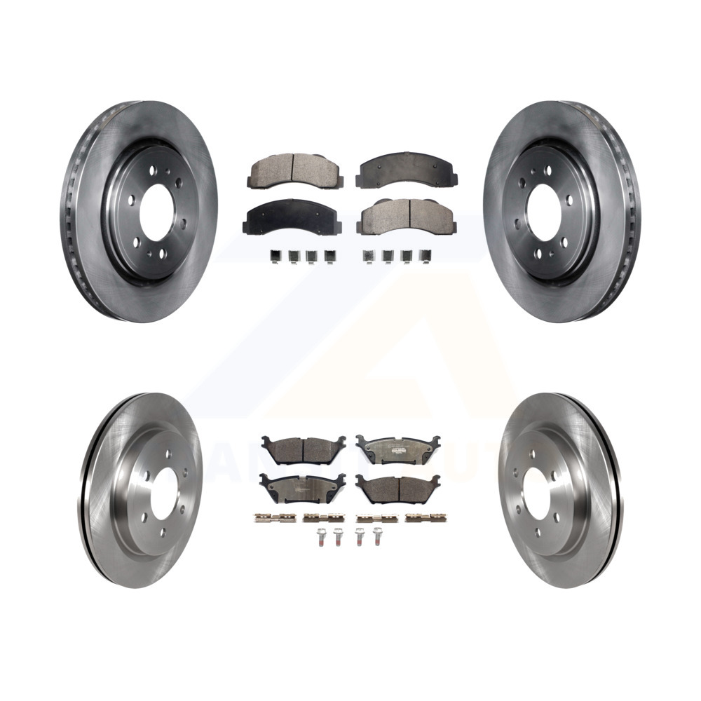 Front Rear Disc Brake Rotor & Ceramic Pad Kit For Ford F-150 Expedition ...