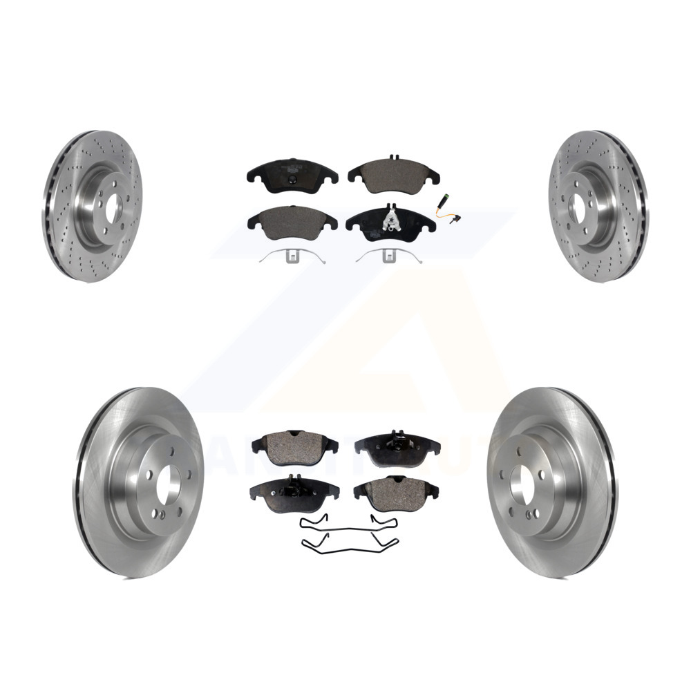 Front Rear Brake Rotor & Ceramic Pad Kit For Mercedes-Benz E550 With ...