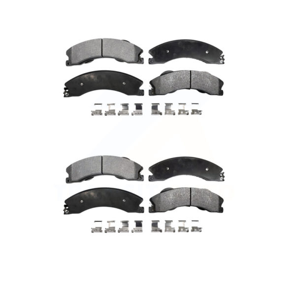 Front Rear Ceramic Brake Pad Kit For Chevrolet Silverado 2500 HD GMC ...