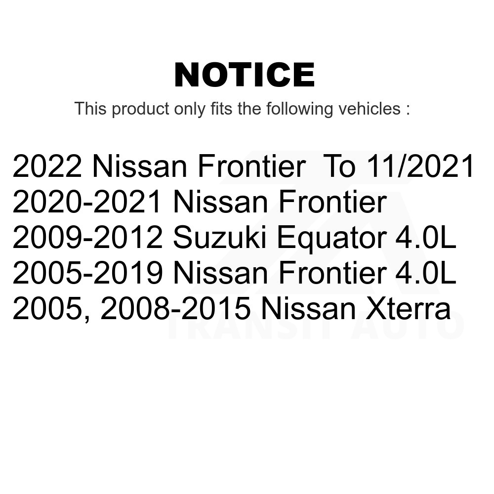 Front Rear Disc Brake Rotor And Ceramic Pad Kit For Nissan Frontier ...