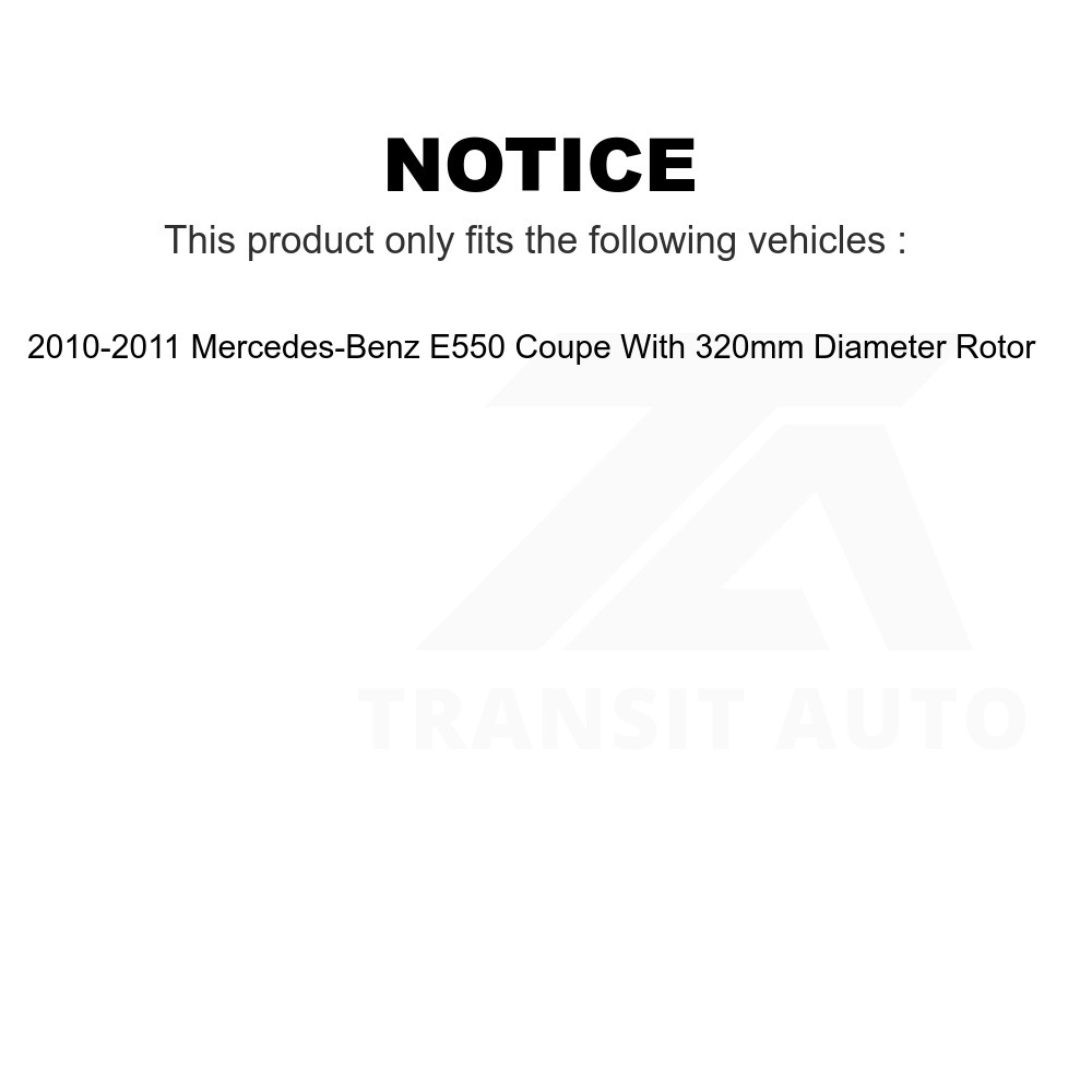 Front Rear Brake Rotor & Ceramic Pad Kit For Mercedes-Benz E550 With ...
