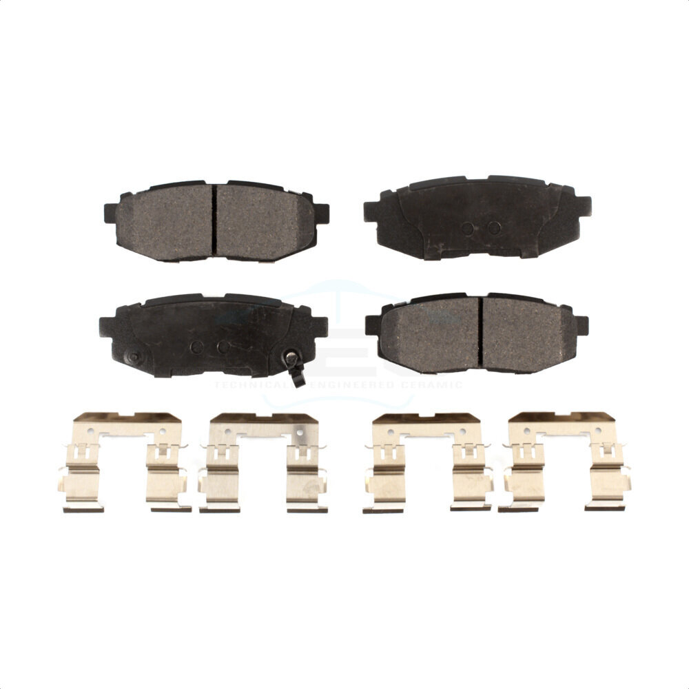 Rear Ceramic Disc Brake Pads TEC-1124 For Subaru Forester Outback ...