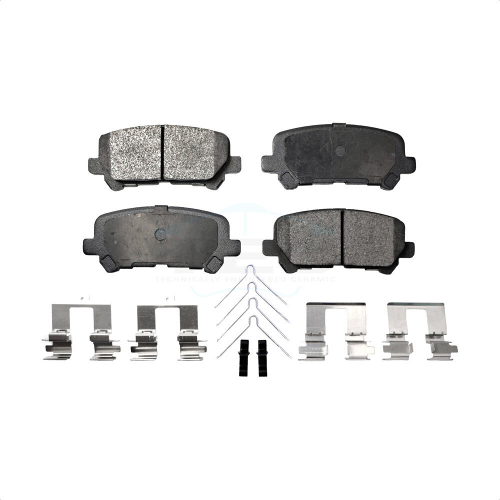 Rear Ceramic Disc Brake Pads TEC-1585 For Honda Odyssey Pilot Acura MDX ...