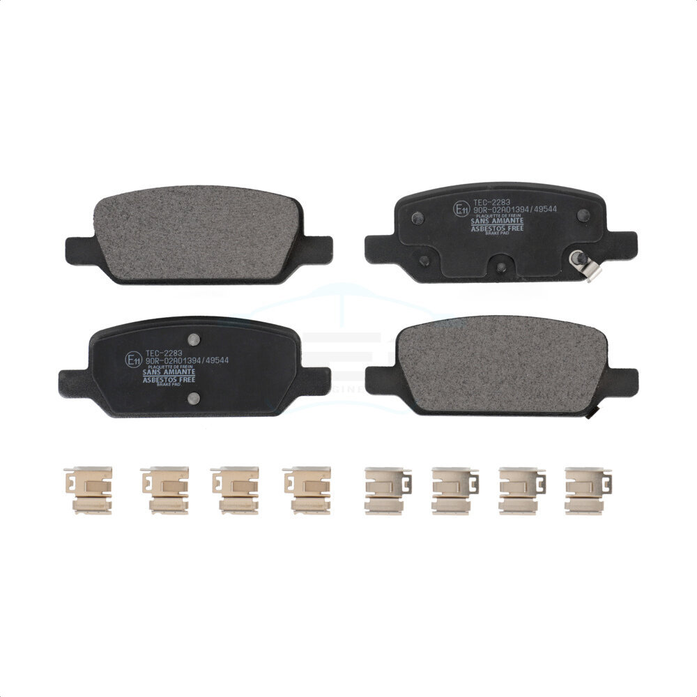 Rear Ceramic Disc Brake Pads TEC-2283 For Tesla 3 Y With Gray Painted ...