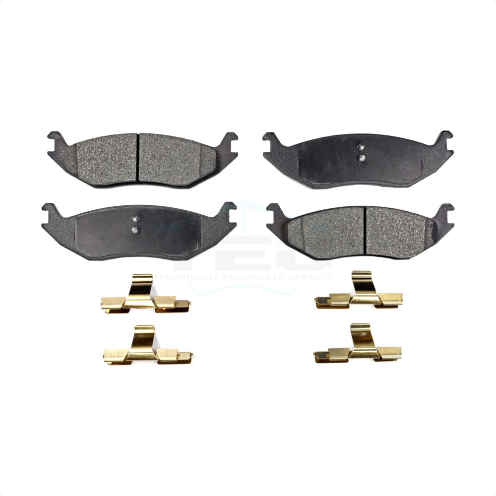Rear Ceramic Disc Brake Pads TEC-967 For Ram 1500 Dodge Durango Classic ...