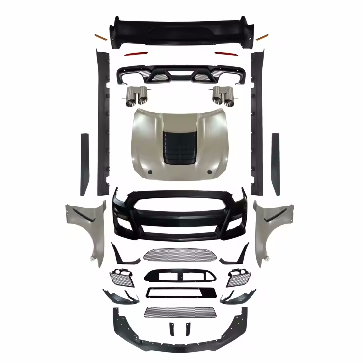 Ford Mustang 2015-2017 Front Rear Body Bumper Conversion KIT upgrade to ...