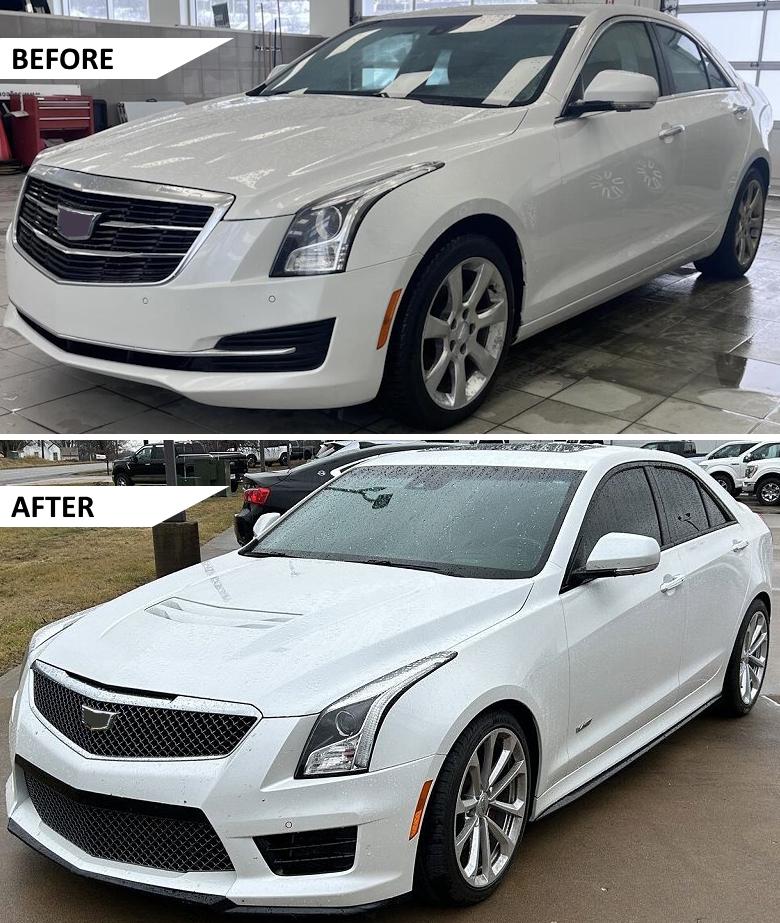 Cadillac ATS 2013-2018 Front Body Bumper Conversion KIT upgrade to ATS ...