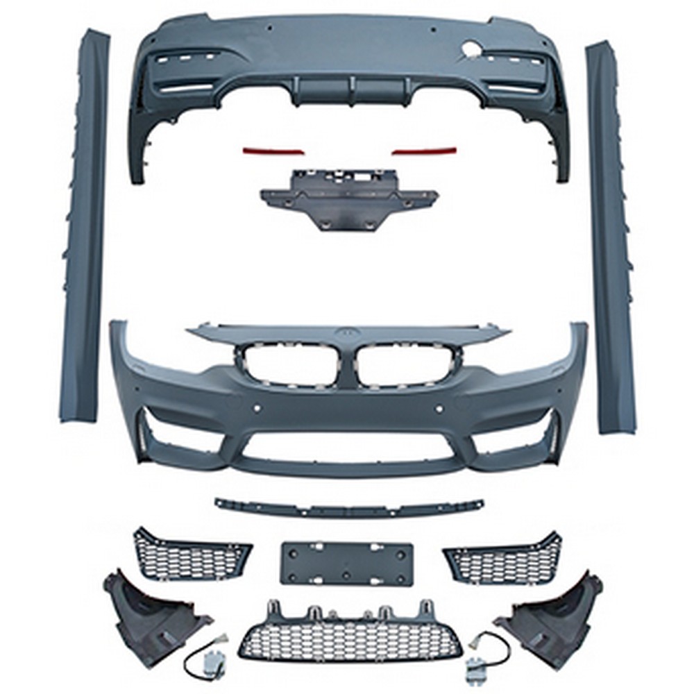 BMW 3 Series F30 2012-2018 Front Rear Bumper Conversion Body Kit W/O ...