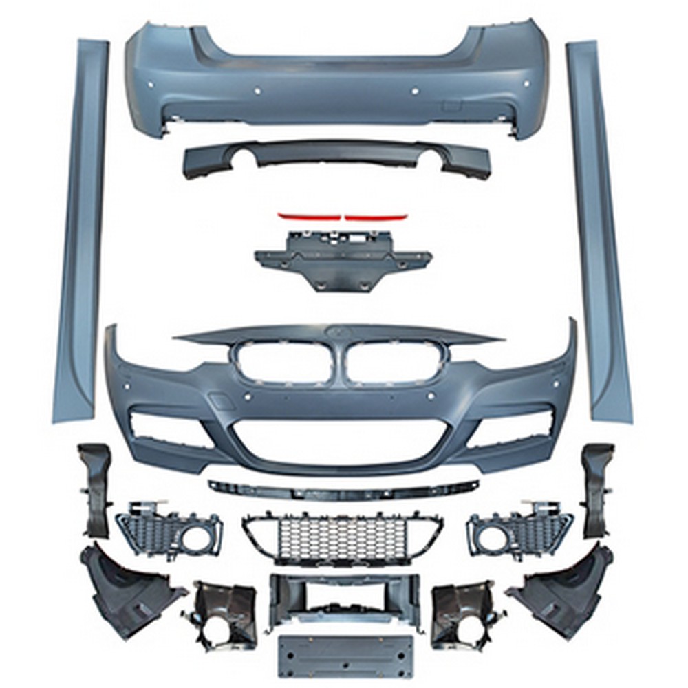 BMW 3 Series F30 2012-2018 Front Rear Bumper Conversion Body Kit to M ...