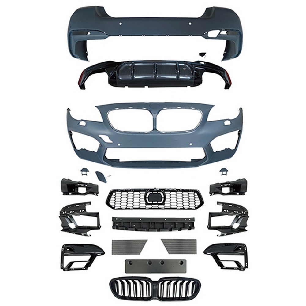 BMW 5 Series F10 2011-2016 Front Rear Bumper Conversion Body Kit to F90 ...