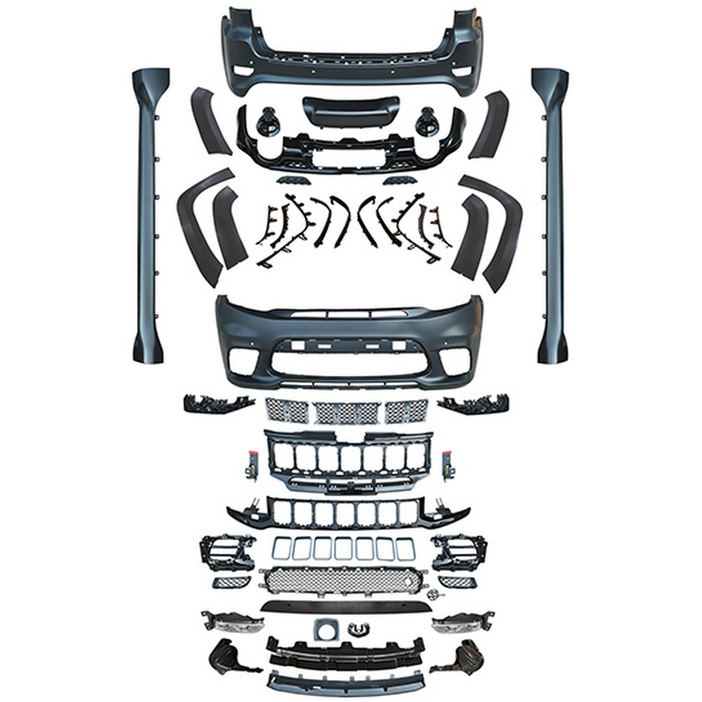 Jeep Grand Cherokee 2014-2021 Front Rear Bumper Conversion Body Kit to ...
