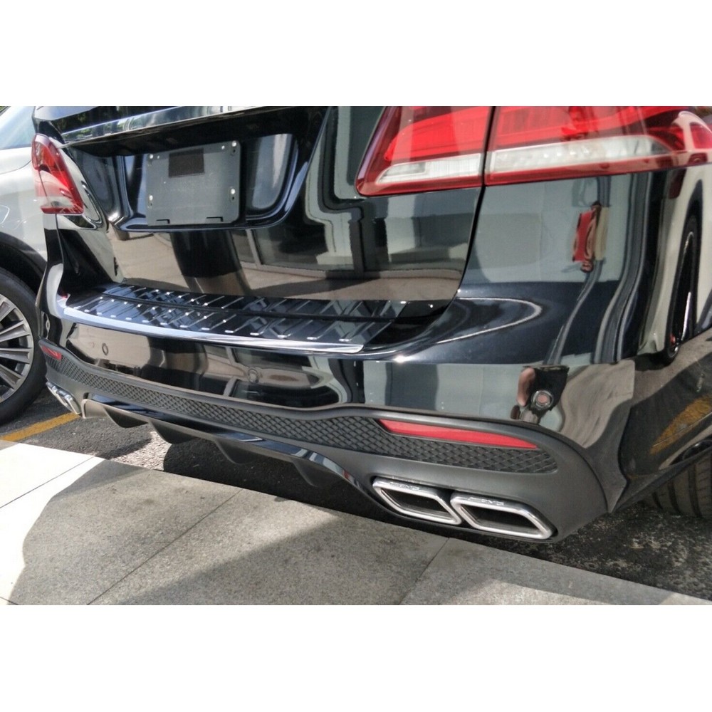 Mercedes Benz GLE-Class W166 2016-2019 GLE63 AMG Style Rear Diffuser ...